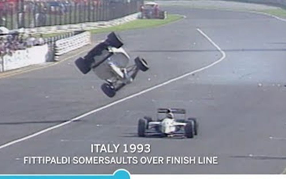 精致字幕 F1赛车上最搞笑奇葩撞车 轮子飞了 撞上小鹿 安全车救护车...