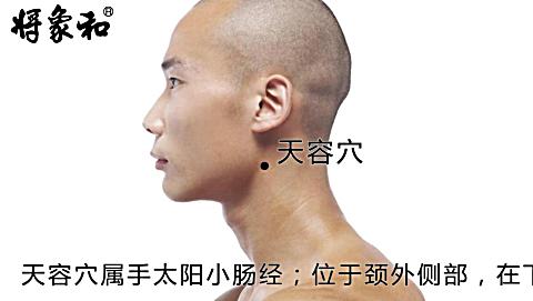 将象和中医艾灸针灸取穴: 天容穴