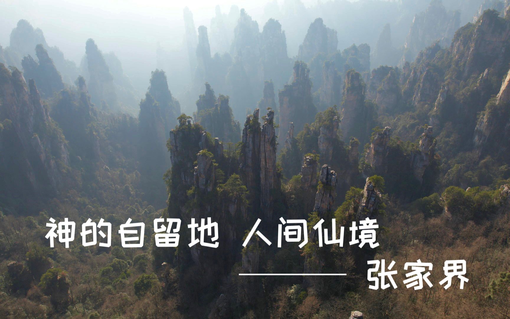 张家界国家森林公园,风景很震撼,但是腿软