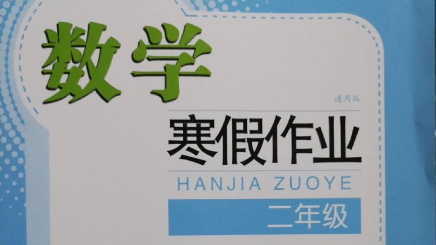 二年级数学寒假作业第4页