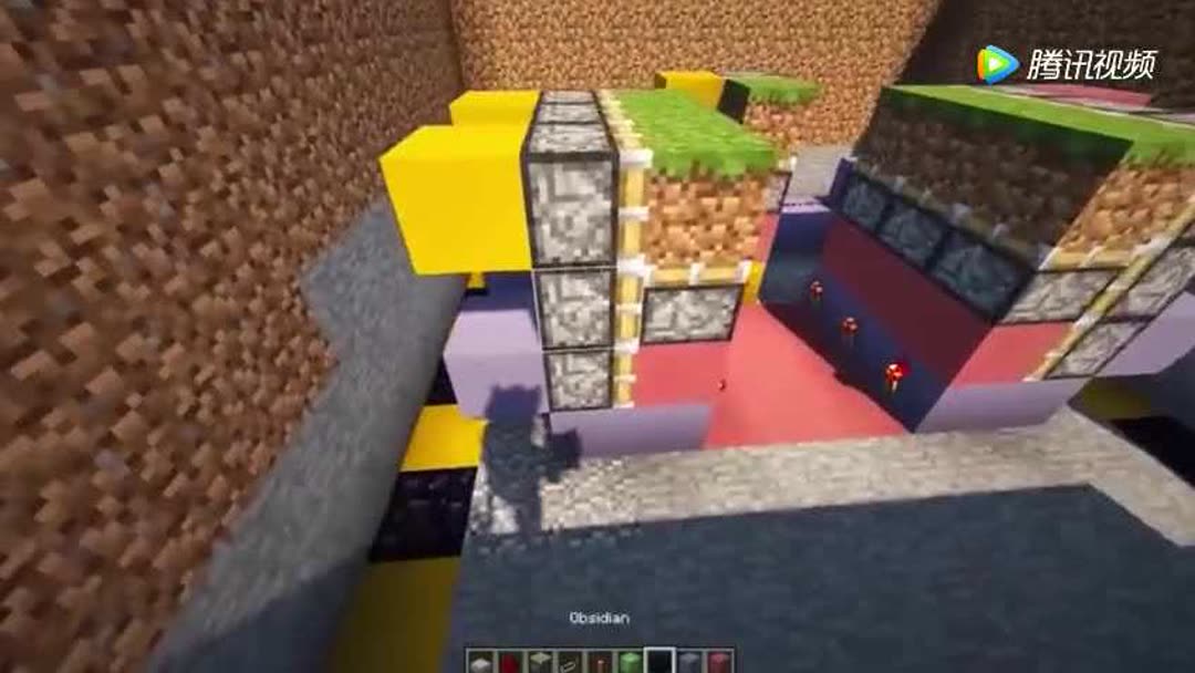 我的世界:最新红石隐藏基地,打开后里面后是全红石系统