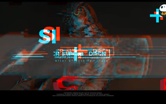 16981 故障效果片头AE模板