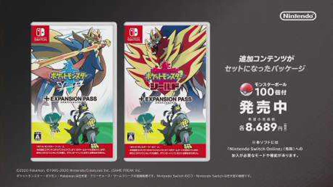 《宝可梦剑盾》季票拓展包Switch卡带完整版宣传片