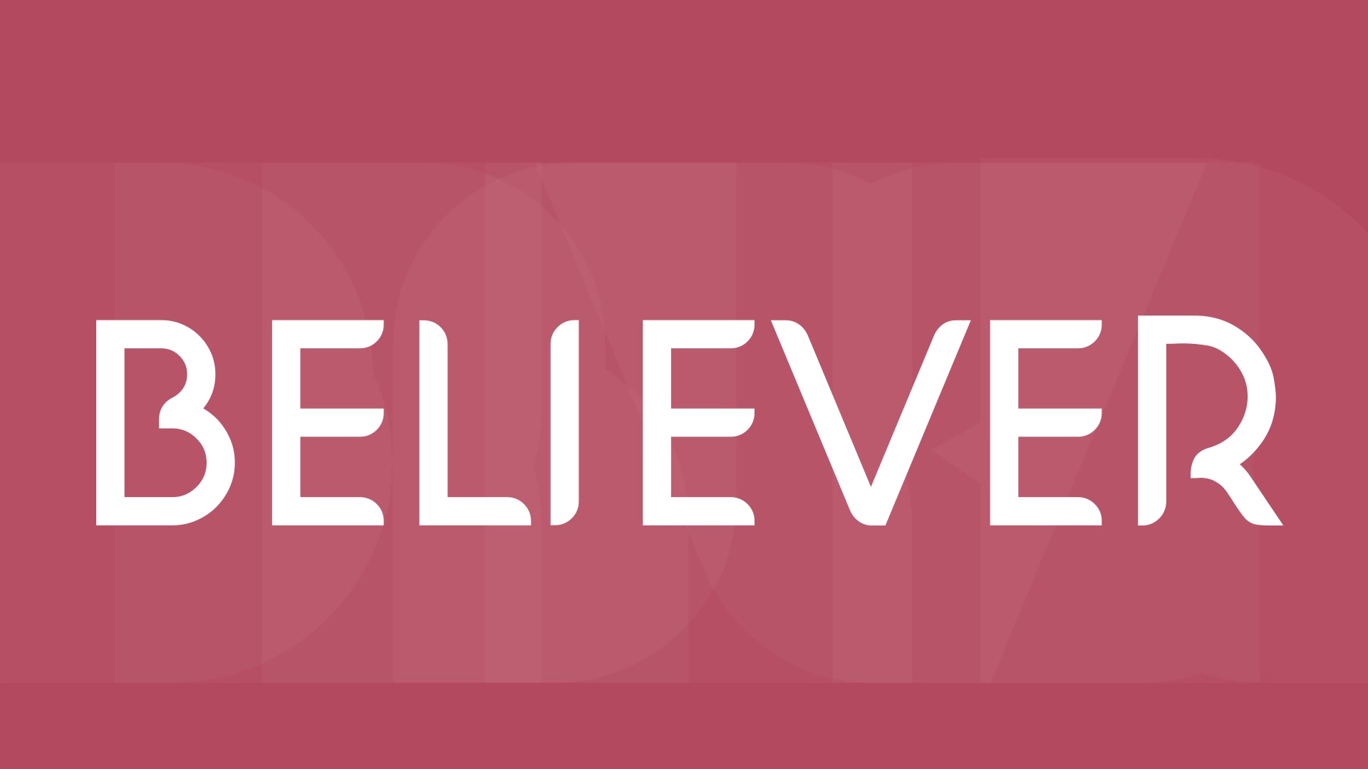 【Believer】 Kinetic Typography (动态文字标题排版动画)