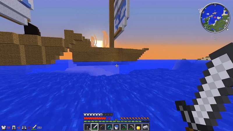 我的世界海贼王生存:再次进入海盗船,获取大量资源后悄然离去