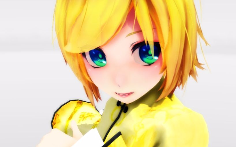 【Tda式改變中華風蘿莉塔服鏡音鈴模型展示+測試】最喜欢、最喜欢...