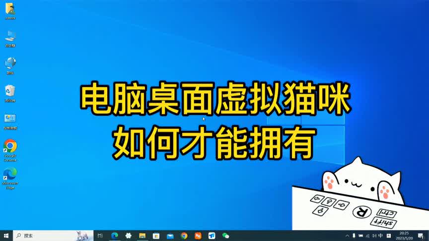 电脑桌面如何养宠物猫咪?很可爱的虚拟宠物,值得拥有