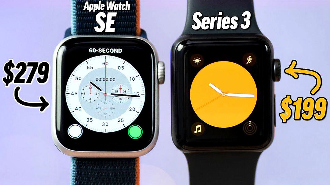 苹果 Watch SE vs Series 3智能手表对比