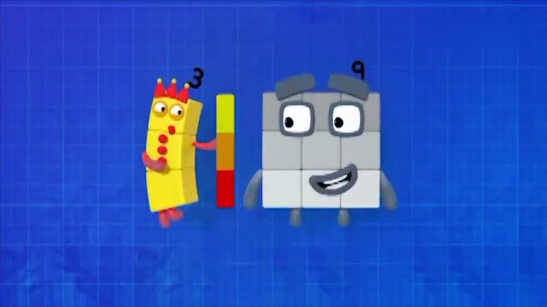 数字积木英语动画 来变成一个正方形 数字9可以吗 亲子启蒙