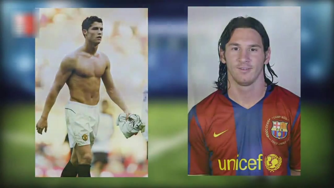 C罗VS梅西 成长变化全过程对比