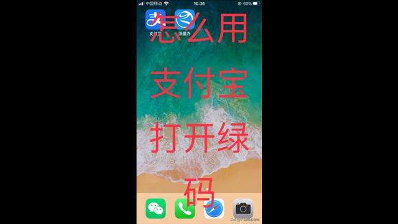 怎么用支付宝打开绿码