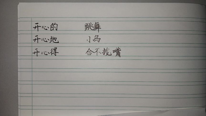 “的、地、得”用法,99%的孩子不会做,老师给大家整理了小口诀