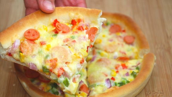 想吃披萨不要买,教你在家简单一做,成本不到10元,比买的好吃