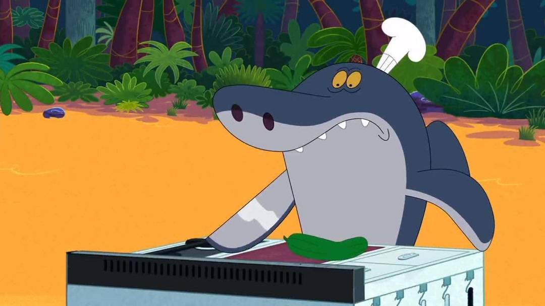 鲨鱼哥和鬣狗厨师料理大赛 儿童卡通动画