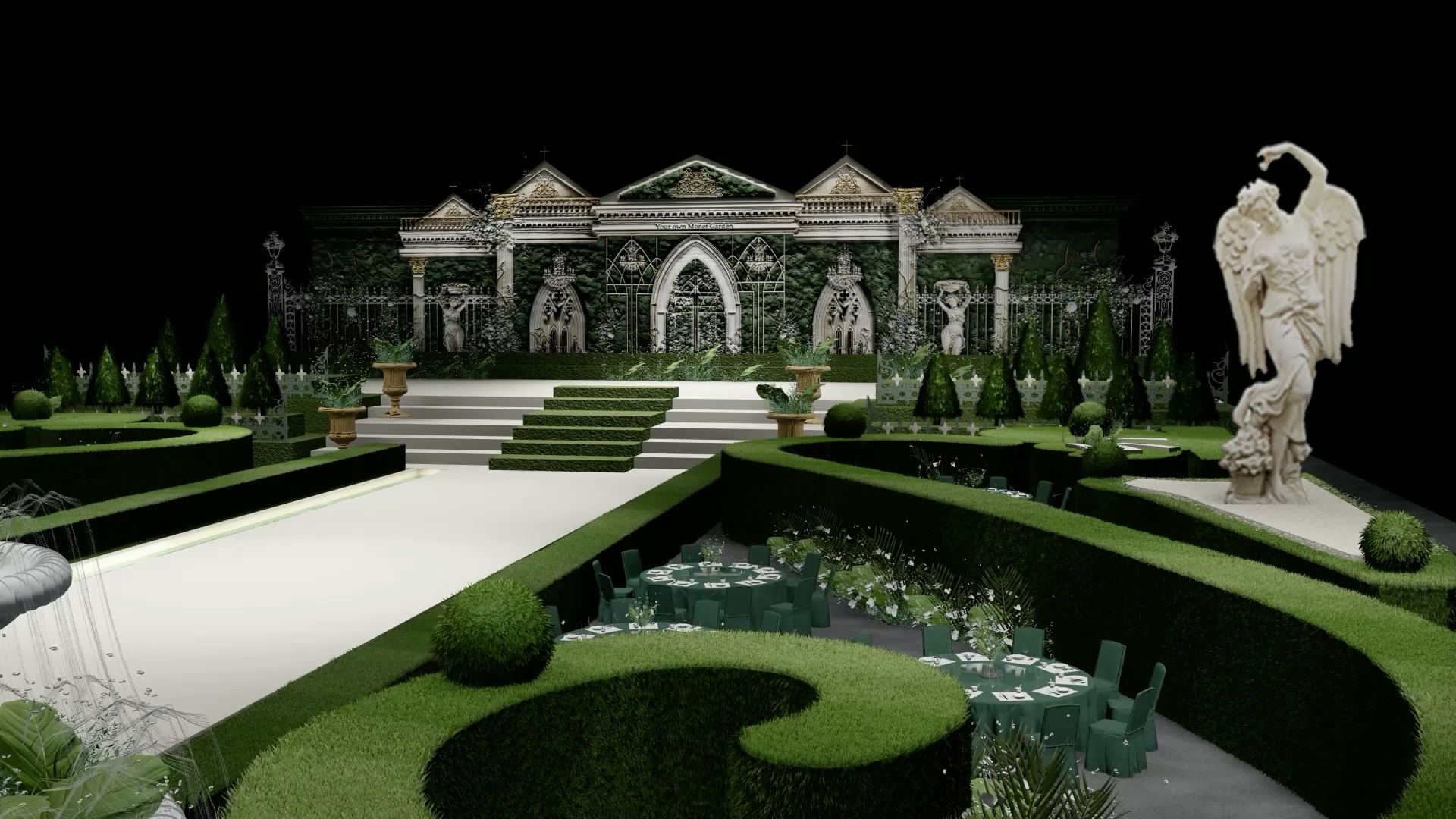 Su导入ps文件绘制的3d婚礼动画 学员木心绘制