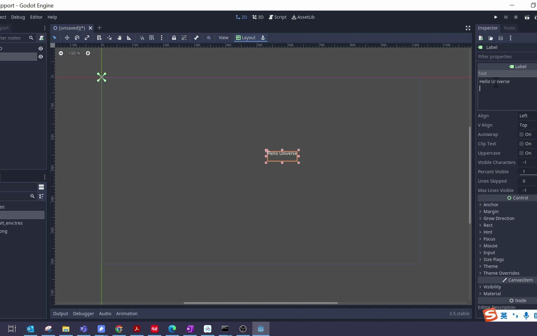 Godot支持显示中文