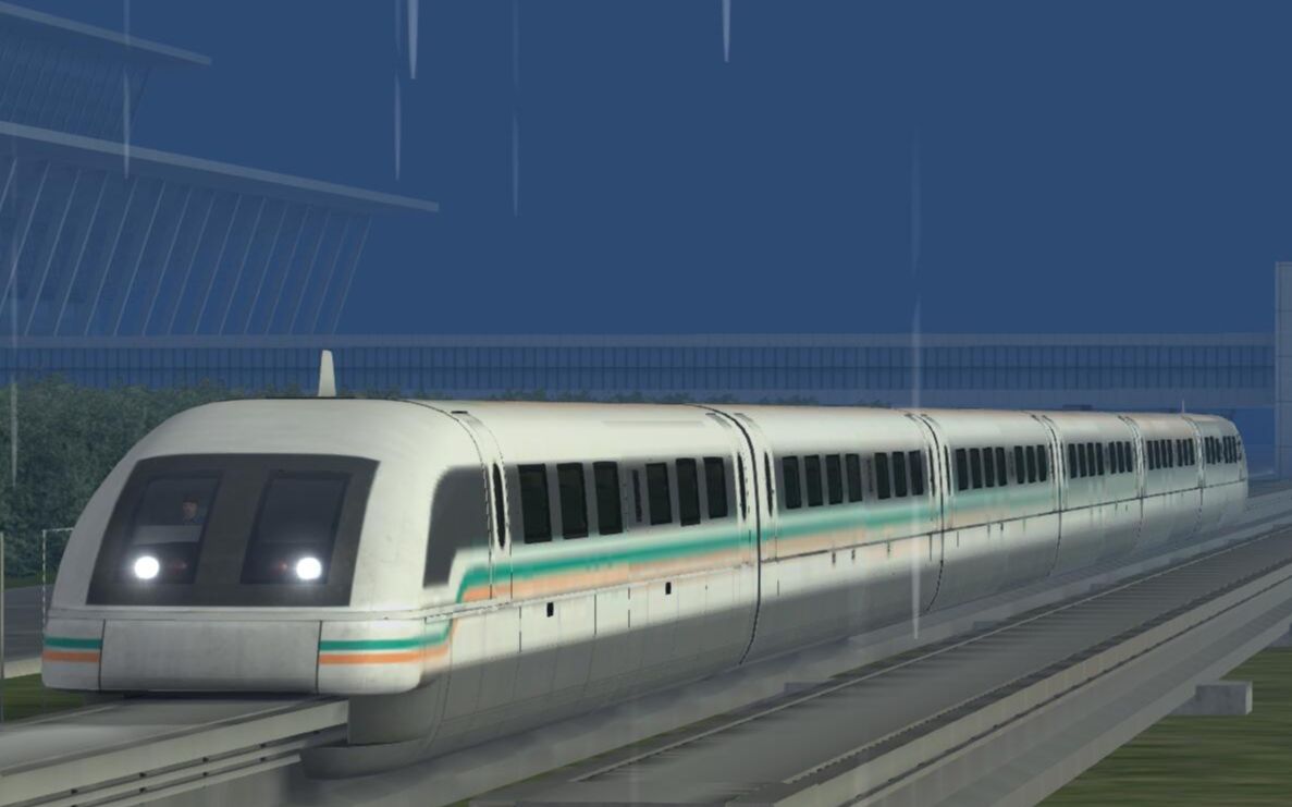 【模拟火车2020&上海磁悬浮】在雨天中行驶的磁悬浮 ATO自动驾驶