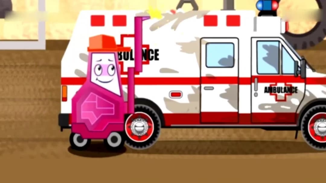 171113玩具 汽车总动员之挖掘机和大卡车表演玩具动画视频4