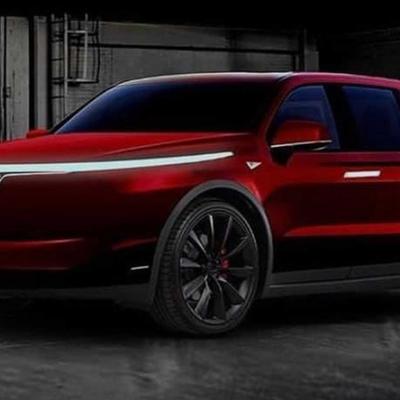 特斯拉皮卡更真实渲染图曝光 距离特斯拉皮卡(未来车型代号可能是...