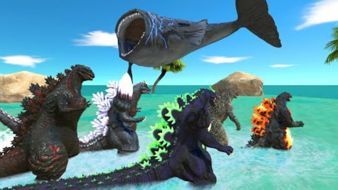 动物战争模拟器:攻击所有哥斯拉_谁能生存