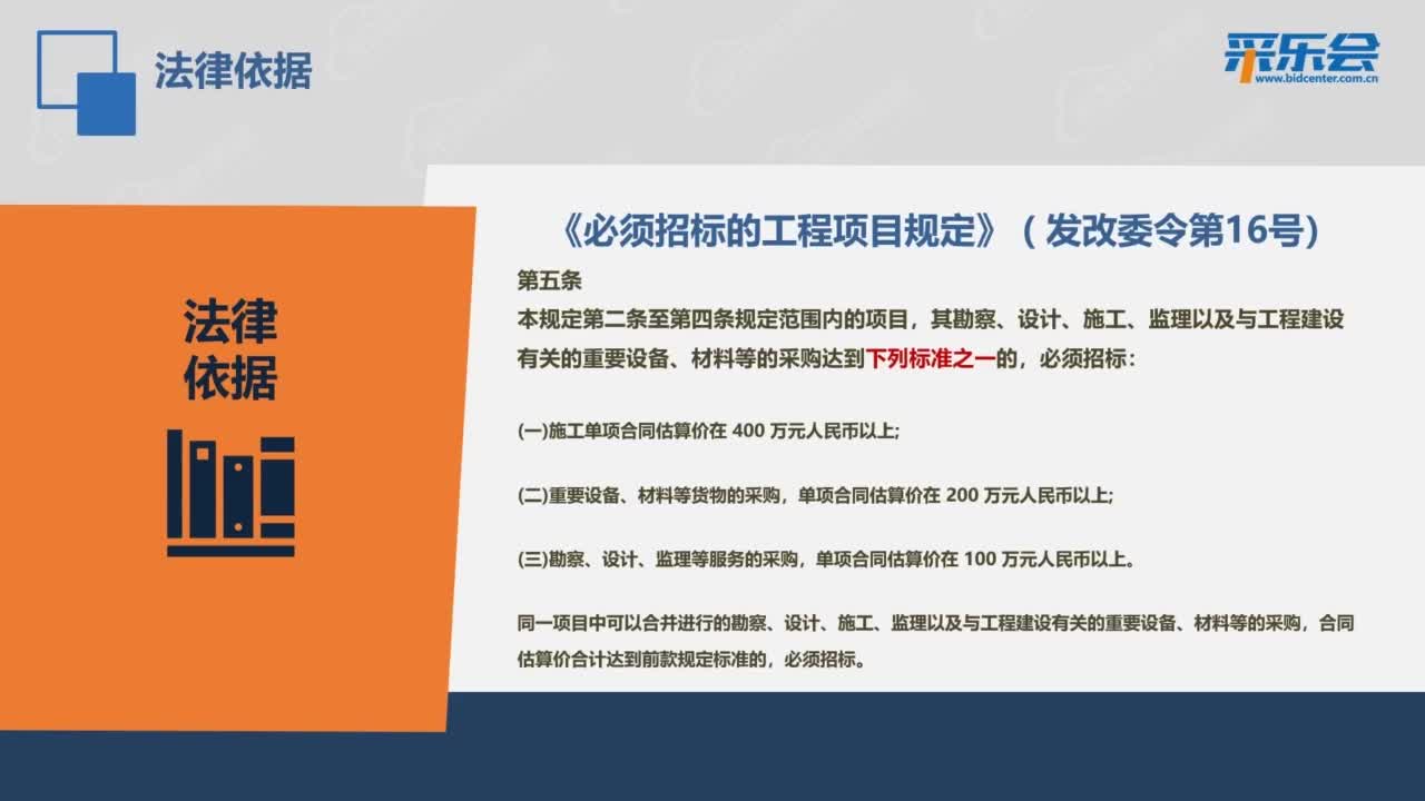 法定招标金额标准