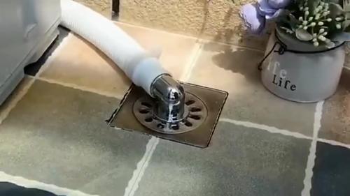 洗衣机专用地漏,三通型直接90度接头,用一次你就会爱上它的