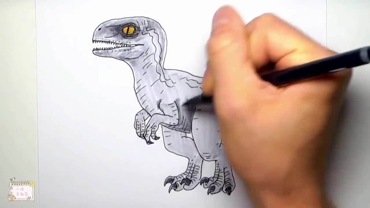 儿童简笔画小恐龙