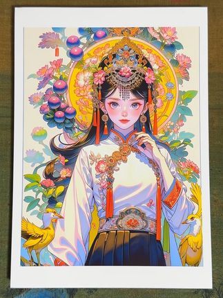 国潮风高级配色,漫画人物绘画素材~-30张高清图,每一幅都展现了令人...