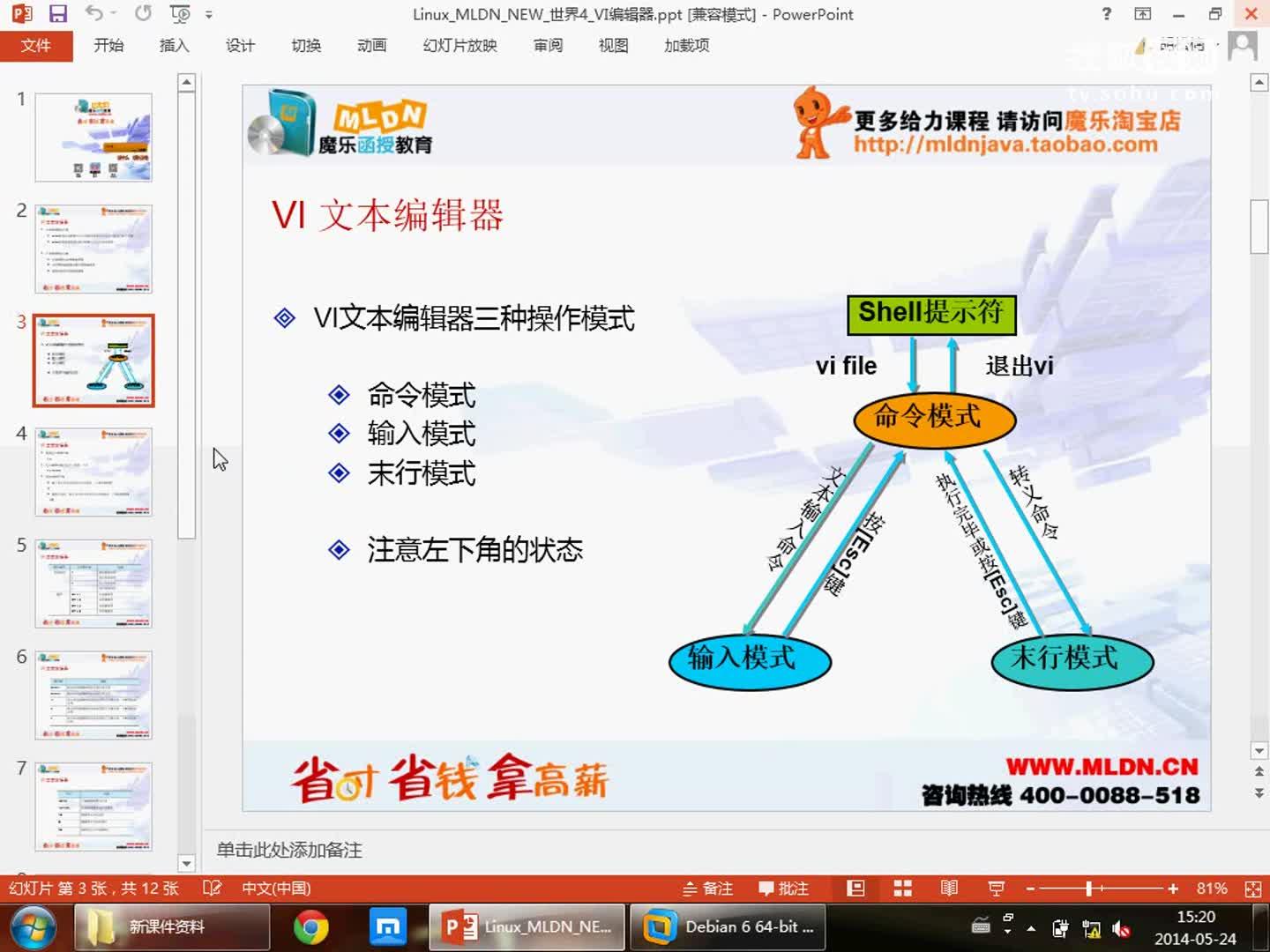 LINUX教程 -VI命令1
