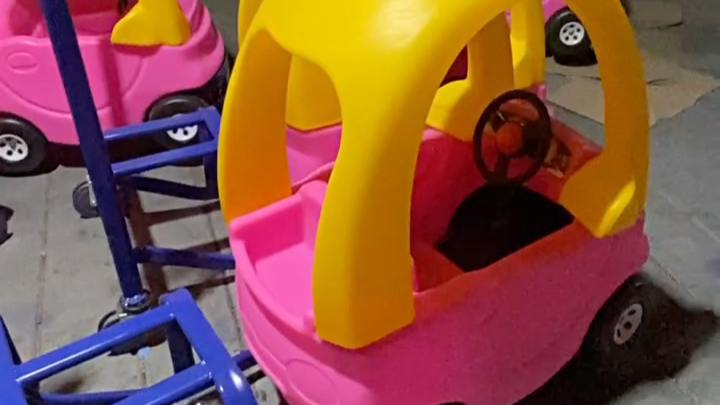 超市儿童卡通可坐购物车 手推车