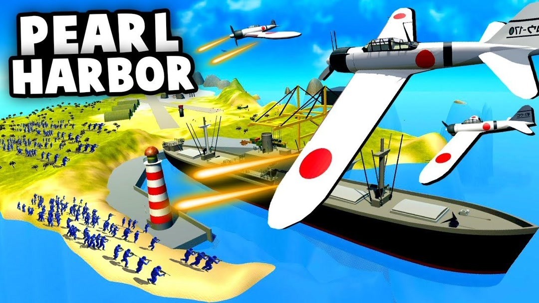 战地模拟器!偷袭珍珠港!超级战舰大战日本大和号航母 面面解说