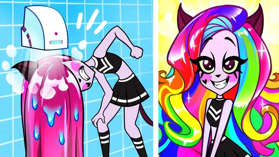 高中生动画:史莱紫有洁癖上不了学校的厕所,迷糊大叔帮助了他!