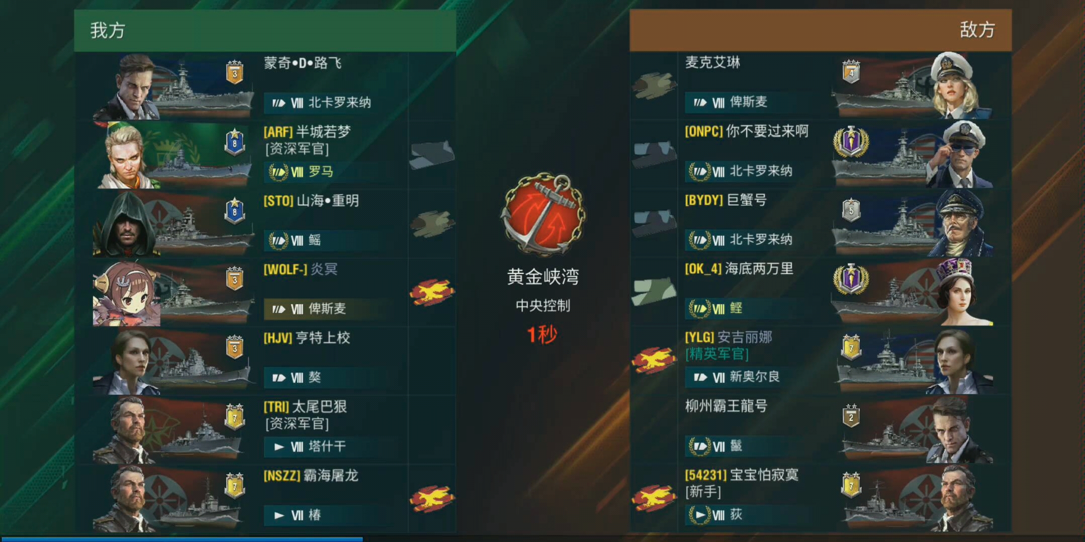战舰世界闪击战,刚买的卑斯麦。第1把。德国战列舰就是硬。