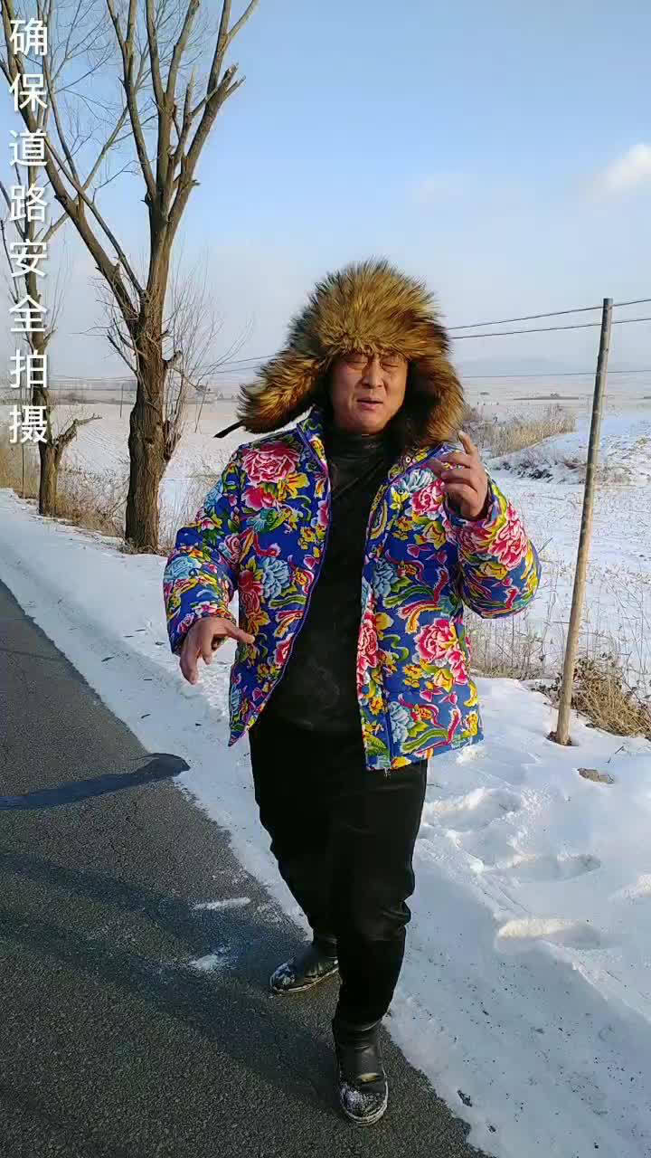 冬季行车请注意安全,小动物也是一条生命您的一脚刹车可能就救了它...