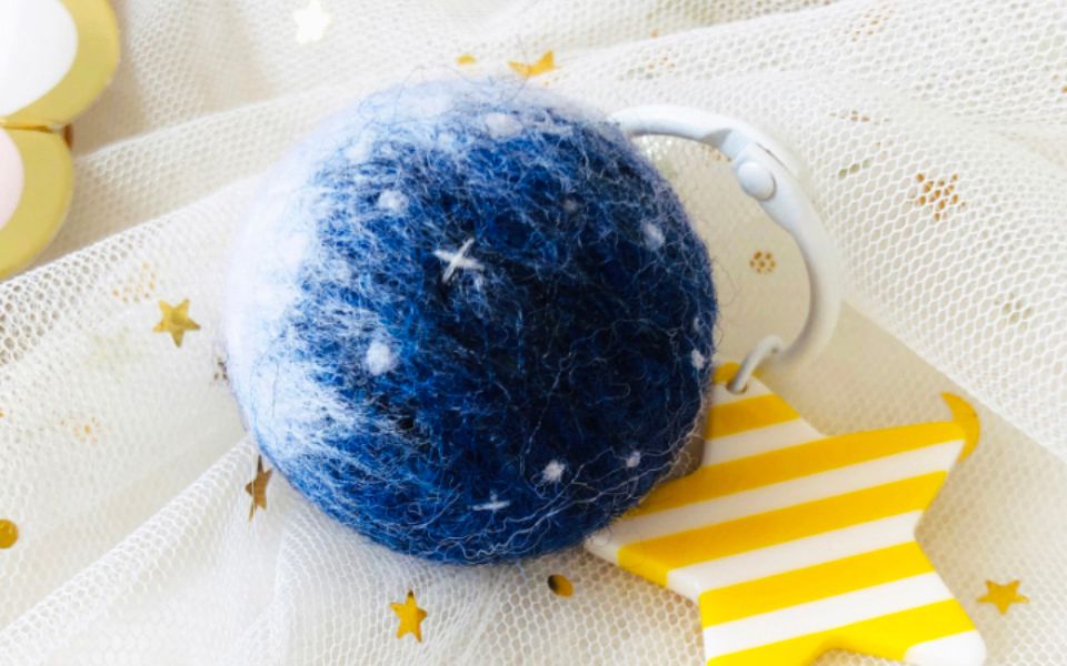 【摘星星的羊-羊毛毡教程】羊毛毡星球 羊毛毡diy基础 简单新手入门