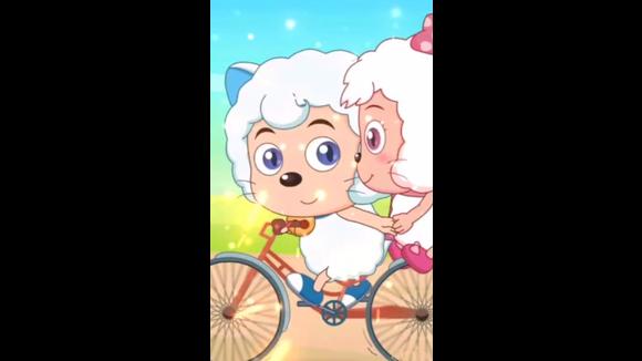 喜羊羊和美羊羊在一起的画面