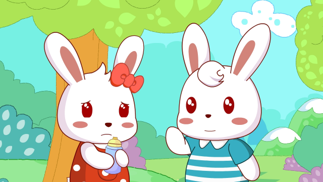 《小朋友玩吹泡泡要注意安全》兔小贝益智安全教育动画