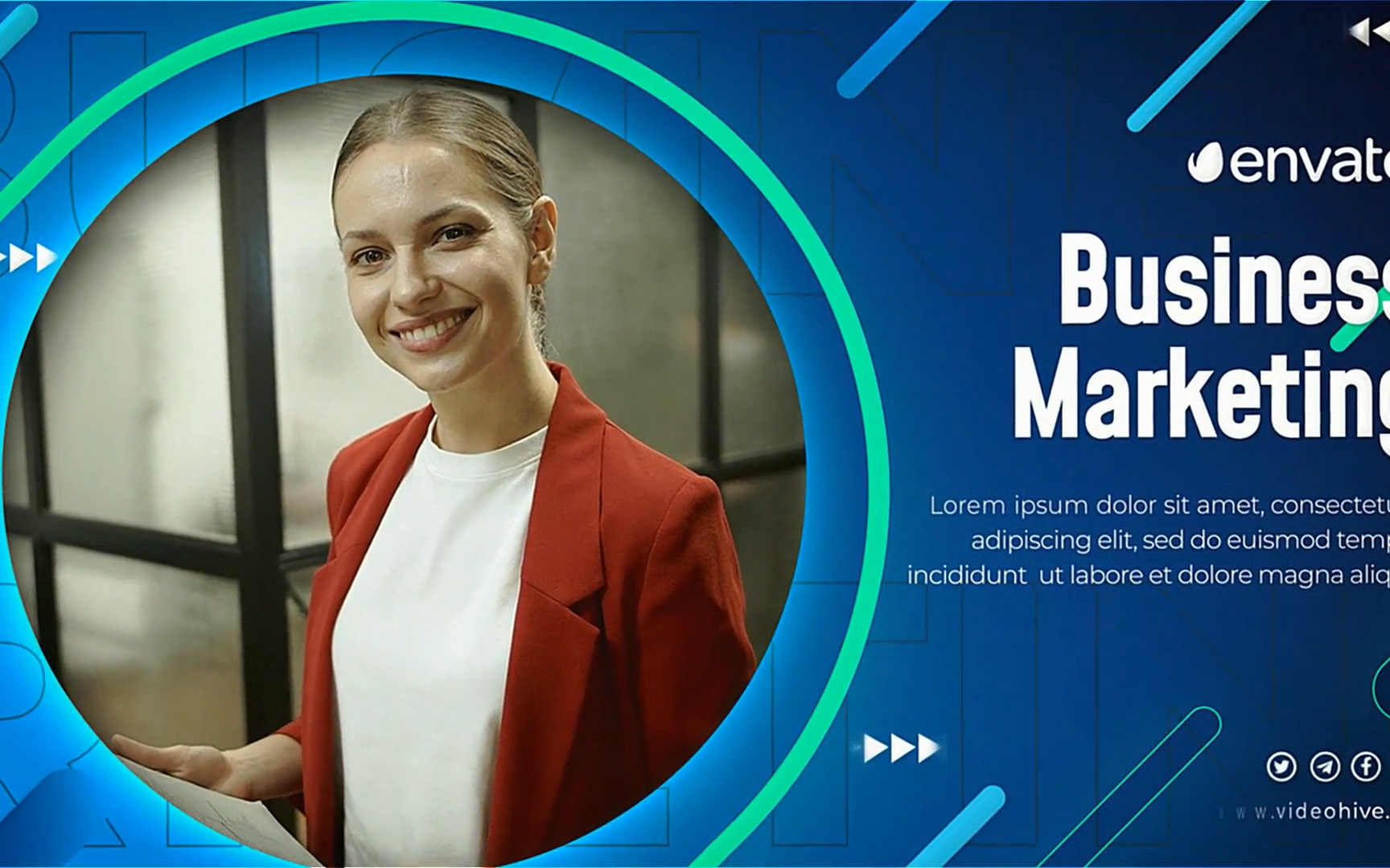 AE模板-画面漂浮晃动效果的企业公司商务团队人物介绍产品介绍教育...