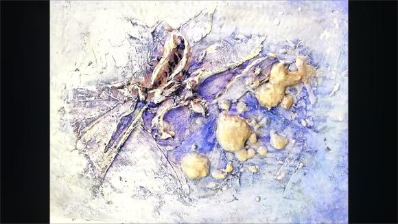 硬纸板上作出抽象创意立体画,不需模仿只是分享思路