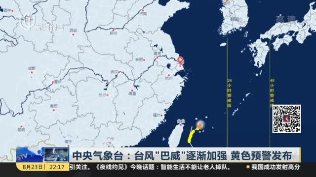 ...台风“巴威”逐渐加强 黄色预警发布——受台风“巴威”影响 上海...