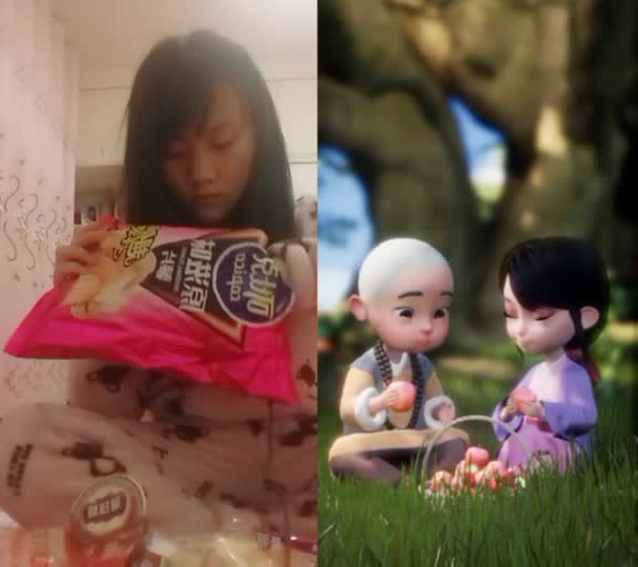 我与@一禅小和尚 一起合拍了视频