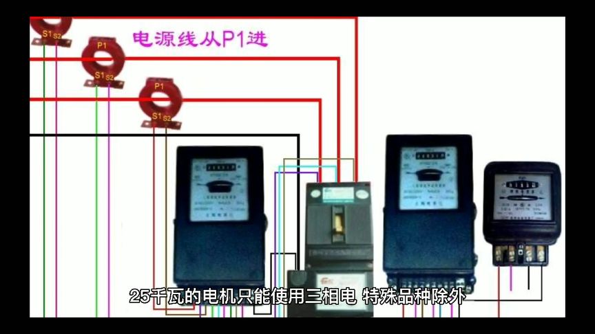 25kw的电机配多大的互感器,用多大的电表比较好?