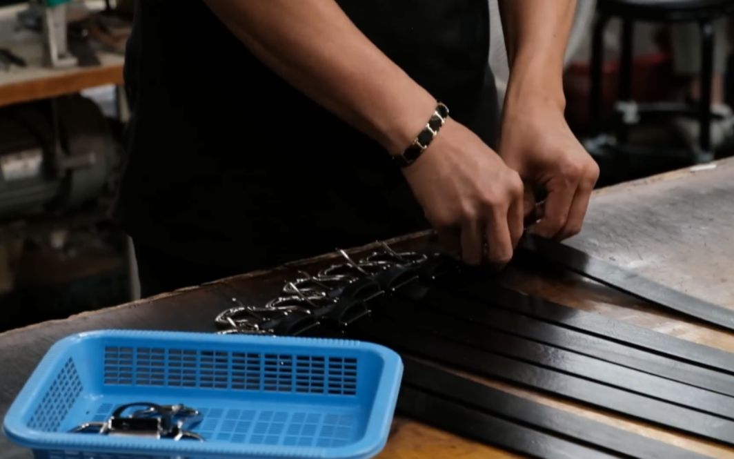 手工皮带制作过程 解压