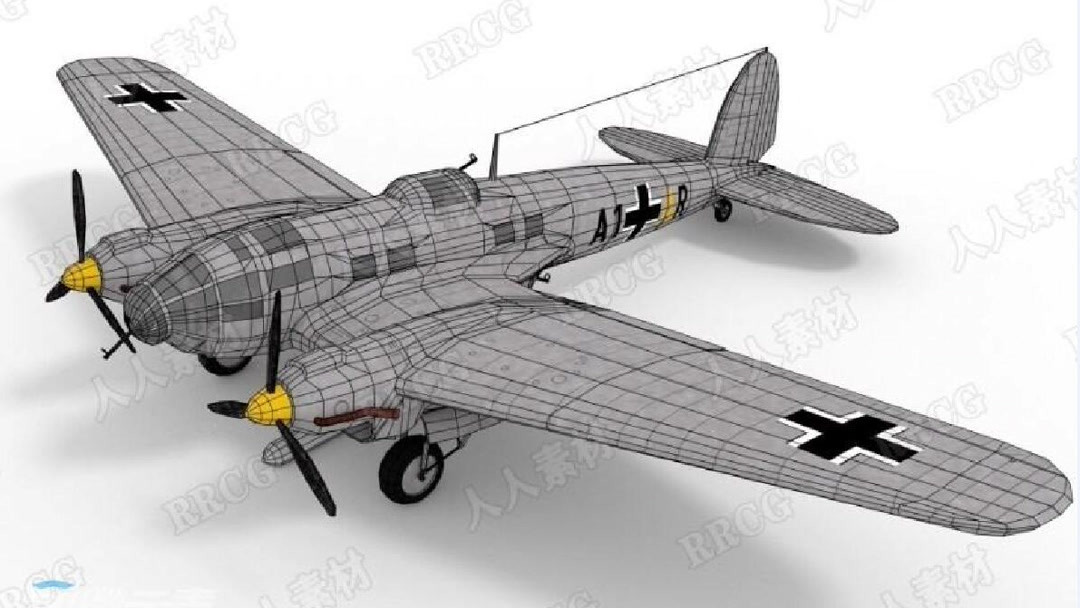 3Dmax建模——次时代 二战飞机模型制作