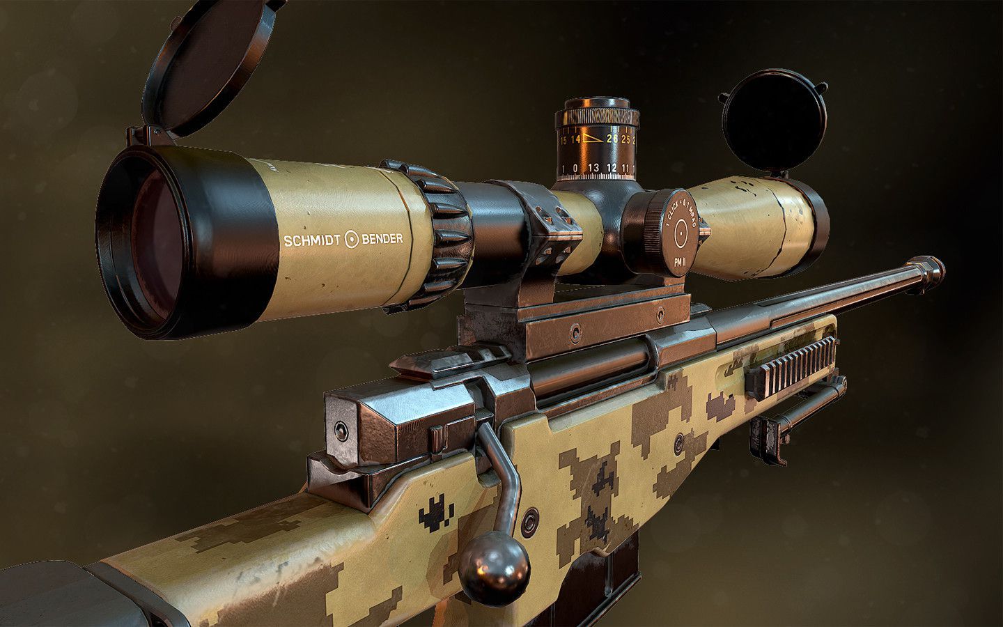 【3Dmax建模】超详细狙击枪模型布线卡线案例教程,吃鸡神器