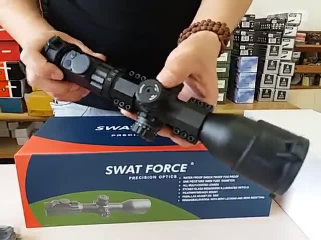 猎鹰光学瞄准镜SWAT 3-12X44大手轮抗震瞄准镜,高清晰大视野,瞄准...