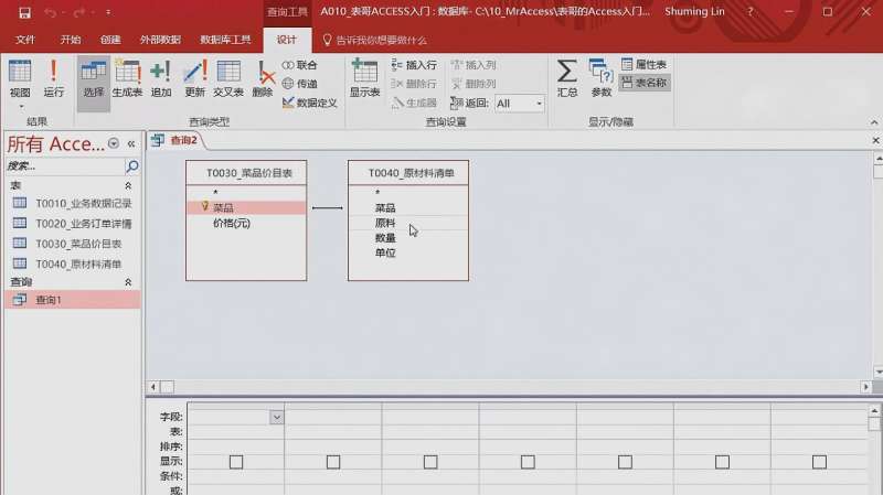 ACCESS可视化查询与SQL