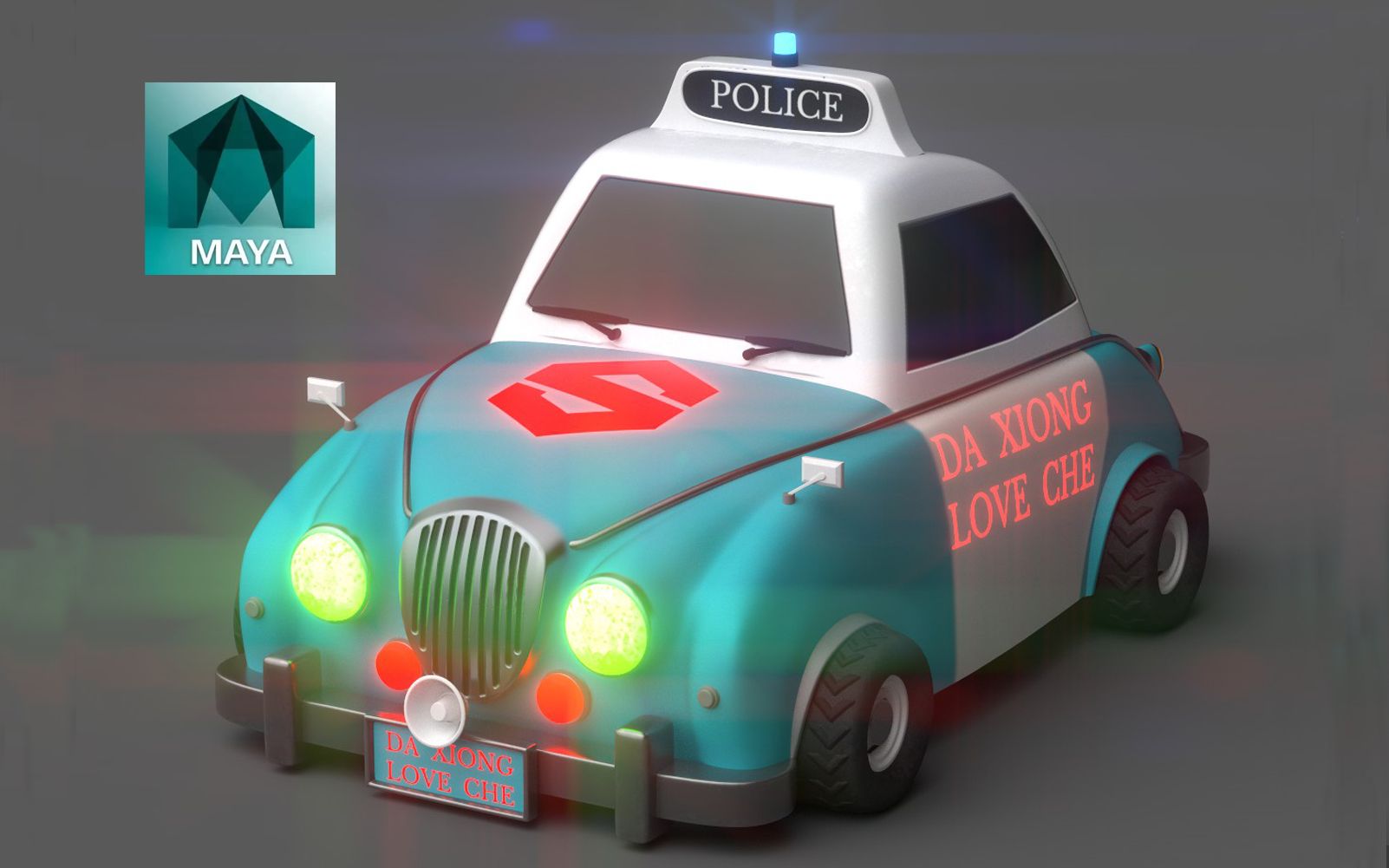 【Maya建模】简单小车子案例制作,从拉box开始到模型渲染超详细教学...