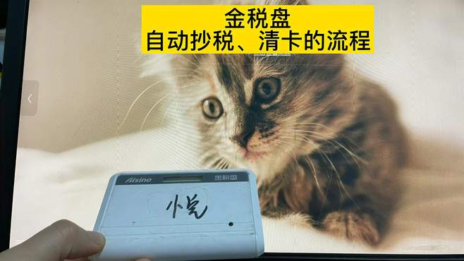 金税盘自动抄税、清卡的全过程