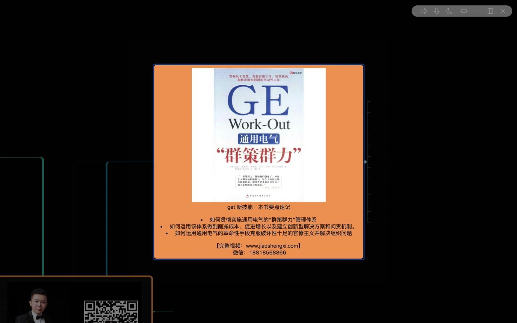 《通用电气:群策群力管理法》智圣读书会vip视频课程-焦圣希